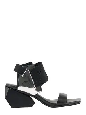 United Nude Black / Silver Ricky Sandal Mid Black - Black/silver