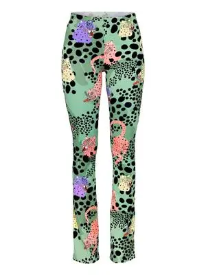 PITAYA YOGA Neutrals / Ms Chee Flared Pants Bamboo - Green