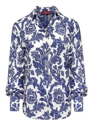 MANDRAGORA Blue / White Daya Blue White Blouse - Blue/white