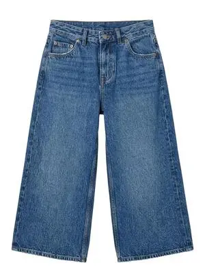 DR. DENIM Dace Mid Wide Capri Stream Mid Used - Blue