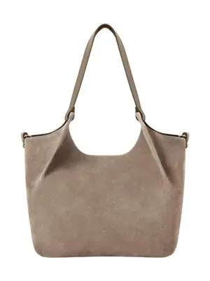 BETSY & FLOSS Neutrals Marche Tote Handbag In Dark Taupe - Black