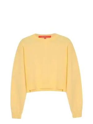 YORSTRULY Cropped Sweatshirt Butter - Yellow