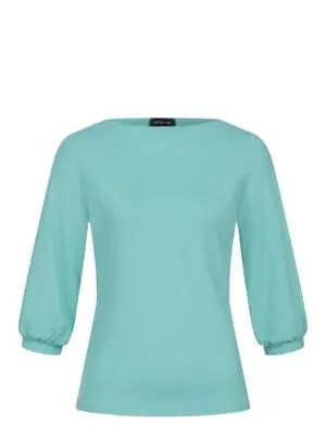 MARIANNA DÉRI Mint Boat Neckline Top - Green