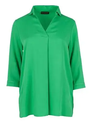 CONQUISTA V Neck Top - Green