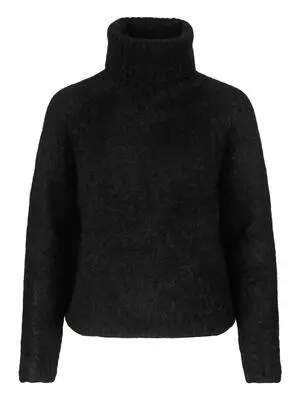 TIRILLM Ma" Mohair Sweater With Great Details - Black