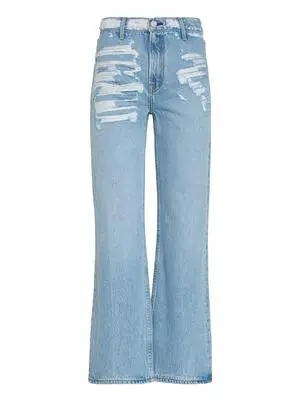 NOEND Alison High Rise Wide Leg Jeans - Blue