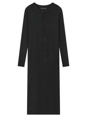 RAVE ON TREND Knitted Maxi Dress - Black