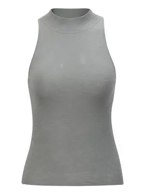 NUAJE NUAJE May Halterneck Wool And Silk Knit Tank - Grey