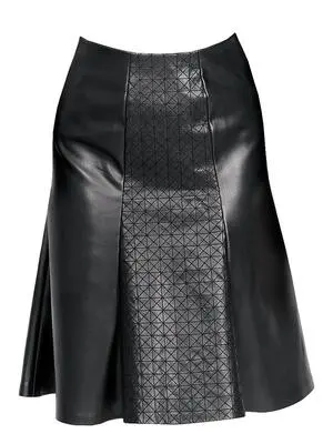 MAISON BOGOMIL Flared Leather Skirt - Black