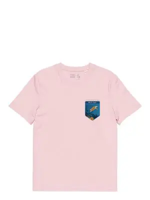 ANCHOR & CREW Cotton Think Ocean Turtle Love The Planet Organic Cotton T-shirt - Pink