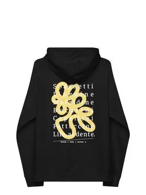 ANCHOR & CREW Eleven Life, Al Dente Editions Organic Cotton Hoodie - Black