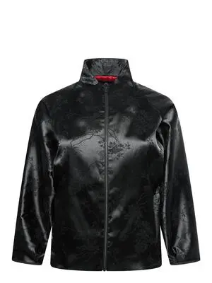 LIONESS BY TF Nior Flowery Silk Jacket - Black