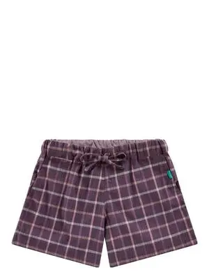 LOUNGERS Loungewear Shorts Sunda Tiger Design - Grey