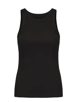 MUTE BY JL Ecorib High-neck Tank - Black