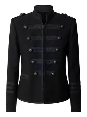 THE EXTREME COLLECTION Military Hussar Tailored Jacket - Black