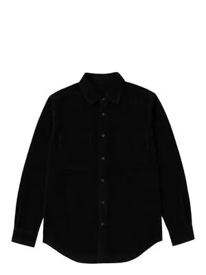 Éclectique Corduroy Button-up Shirt Mercer - Black