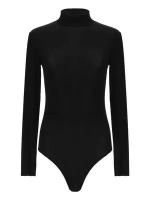 LITA COUTURE Viscose Open Back Top - Black
