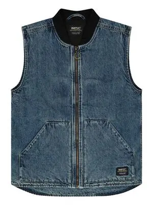 WESC Denim Vest - Blue