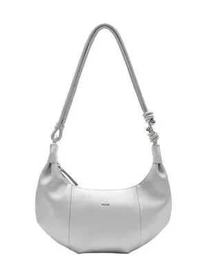AMY LYNN Lille Leather Underarm Bag - Silver