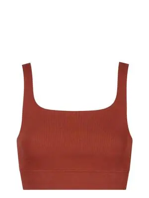THE KOOZY Lidia Bralette In Red Soil - Brown