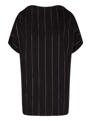 ROISIN LINNANE Robyn Pin Stripe Top - Black