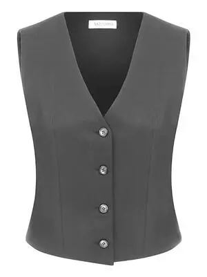 NAZLI CEREN Brita Vest - Grey