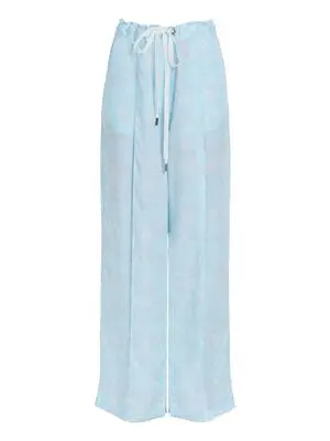 MONOSUIT Cozy Loose Fit Wide-leg Pants - Blue
