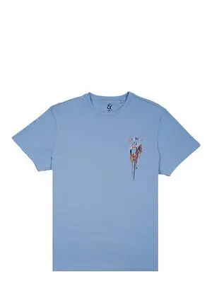 EIGHT X Contents Under Pressure Graphic T-shirt Light - Blue