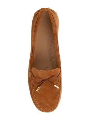 FRANCHETTI BOND Franchetti Bond Elodie Suede Driving Shoes Brown
