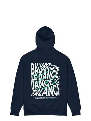 ANCHOR & CREW Organic Cotton Embroidered Heavyweight Hoodie - Blue