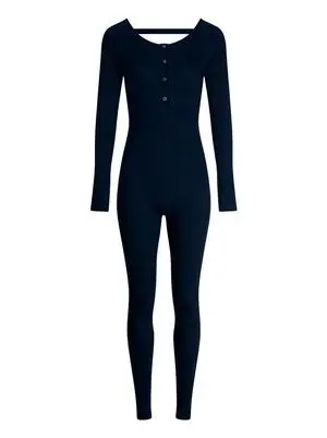 THE KOOZY Palma Long Sleeve One-piece In Ocean - Blue