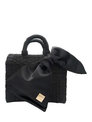 RYE LINE Julia Bow Handbag - Black