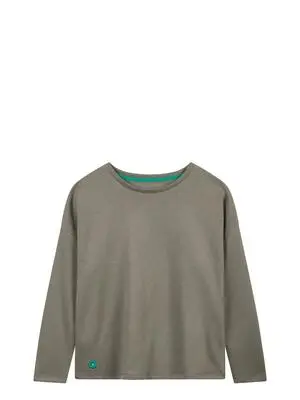 LOUNGERS Boxy Sweatshirt Taupe - Grey