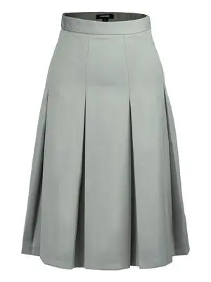 SMART AND JOY Flared Pleats Skirt - Grey
