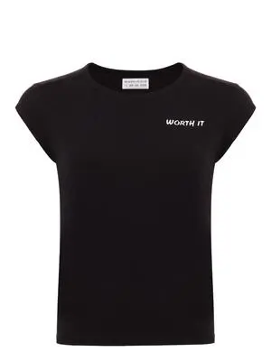 MISHA VAIDYA Worth It Tee - Black