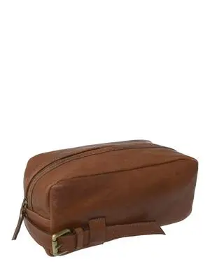 VIDA VIDA Wandering Soul Leather Wash Bag Buckle - Brown