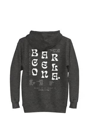 ANCHOR & CREW X Gustatory Barcelona Coffee Scene Embroidered Hoodie - Black