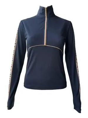 CHAMPAGNE & HORSES Long Sleeve Sun Shirt Voyage - Blue