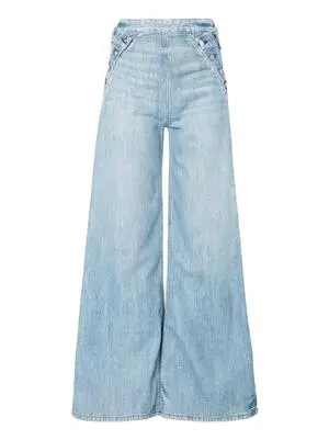 NOEND Dina High Waisted Wide Leg Jeans In Dover - Blue