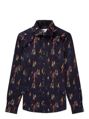 BLAKE MILL Lowry: Going To Work Shirt Navy - Blue