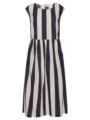 GROBUND Mathilde Dress - The One With Canopy-stripes Blue