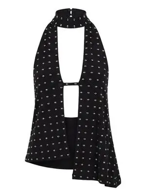 KHELA THE LABEL Keep Watching Top Studded - Black