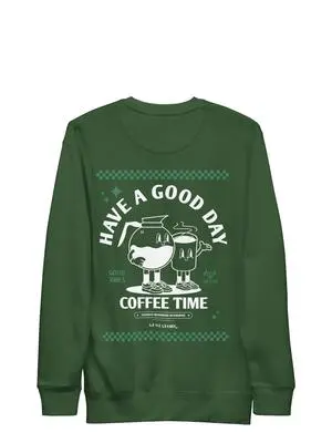 ANCHOR & CREW Cotton Blend Embroidered Sweatshirt - Green