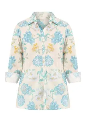 BINDU Robi Blouse - Oyster Blue