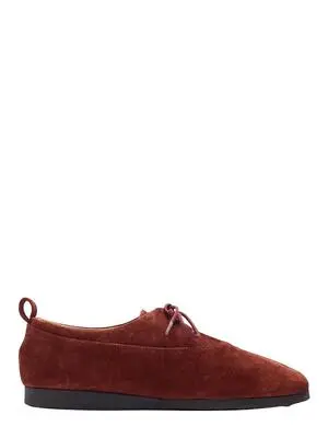 NAGUISA Oxford Suede Shoes - Red
