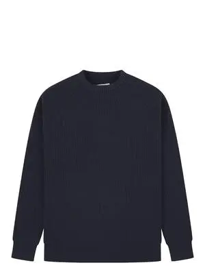 USKEES Crew Knit Jumper Midnight - Blue