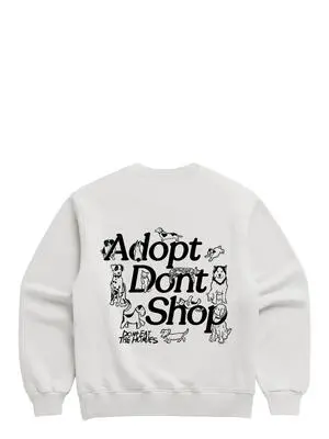 DONT EAT THE HOMIES Adopt Dont Shop Crewneck - Grey