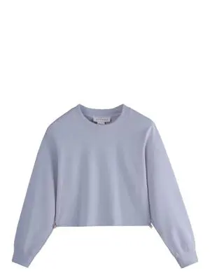 SUPESU Cubby Sweater, Cropped Calm - Blue