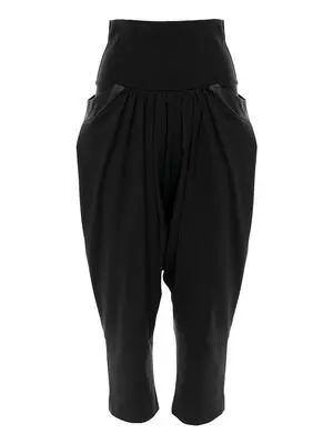 SILVIA SERBAN Conical Pleated Pants - Black