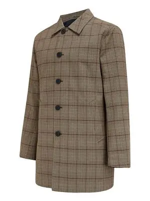 GUARDS LONDON Robertson Reversible Raincoat Check - Black